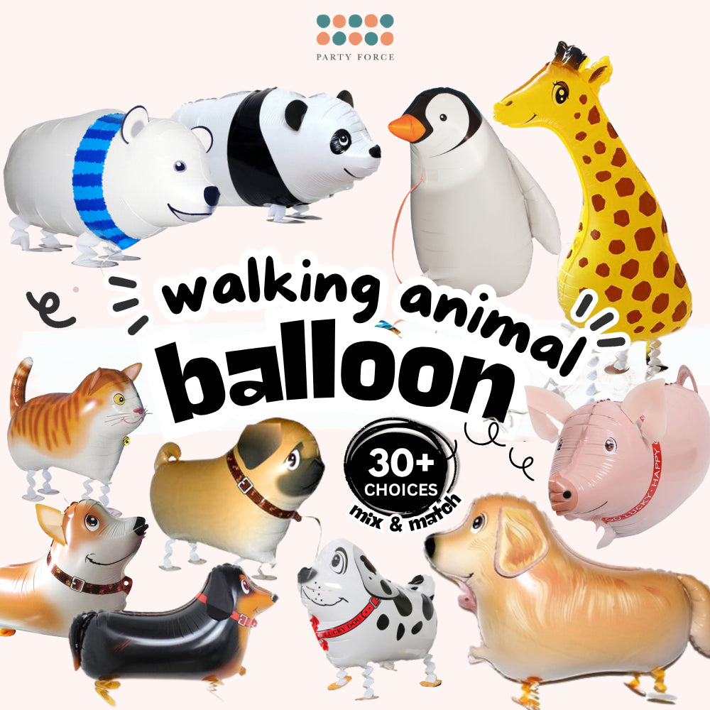 Individual Helium Inflated Walking Pet Balloon Walking Animal Balloon ...