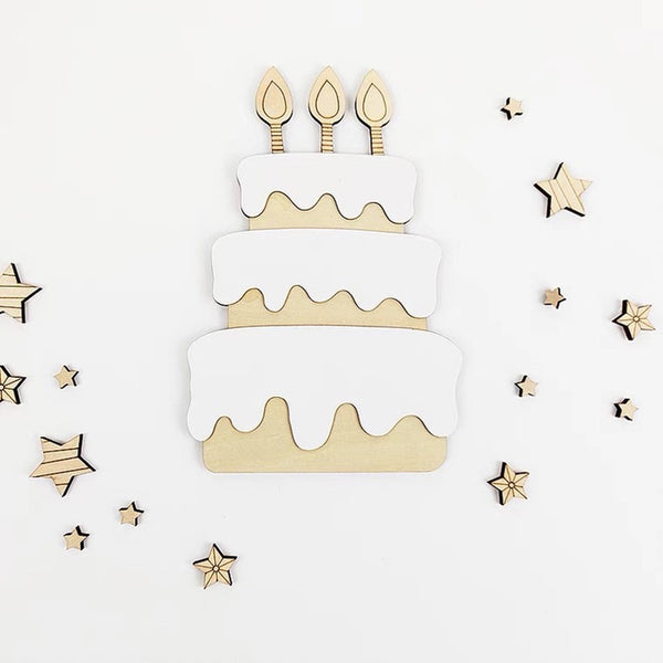 Wooden Birthday Cake Wall Décor – Party Force